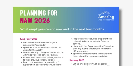 Planning for NAW 2026 - Employers & Stakeholders - Amazing Apprenticeships